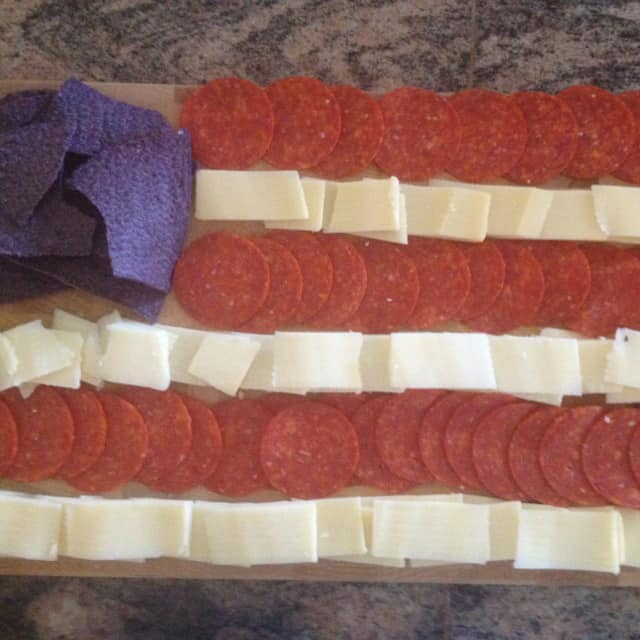 Patriotic cheese tray flag - LIFE, CREATIVELY ORGANIZED