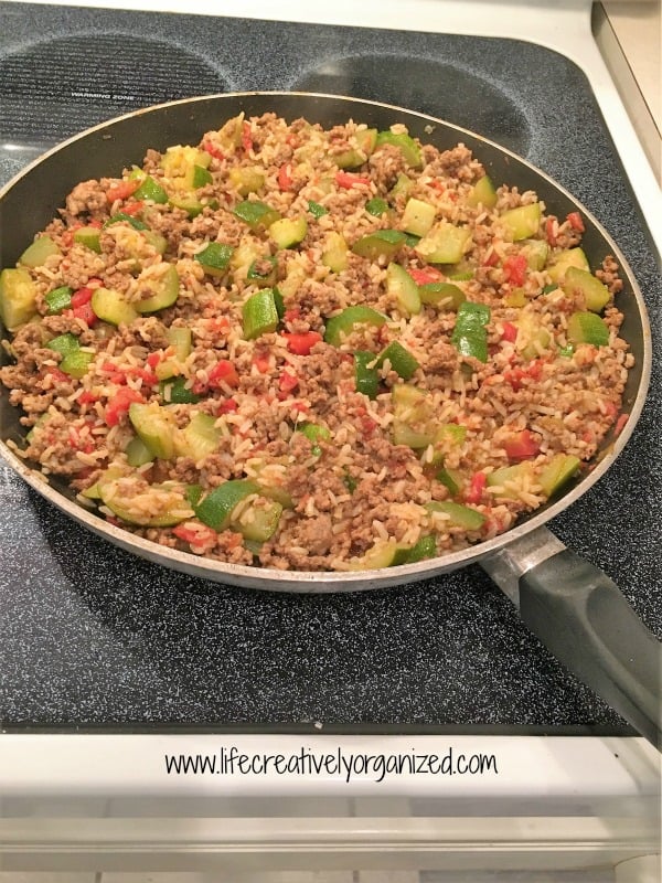 simmer til rice is cooked - LIFE, CREATIVELY ORGANIZED