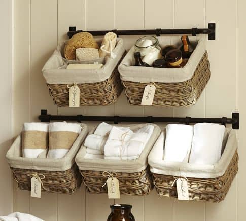 baskets in bathroom - LIFE, CREATIVELY ORGANIZED