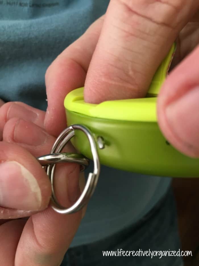 eb putting key ring on - LIFE, CREATIVELY ORGANIZED