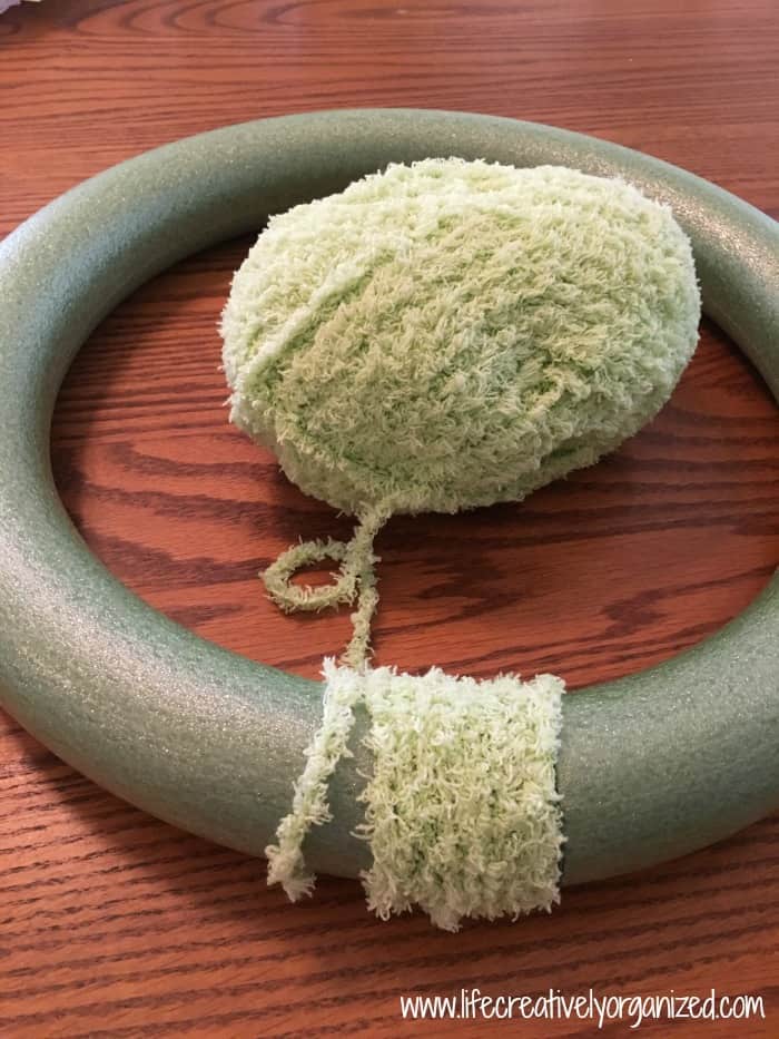 wrapping fuzzy yarn - LIFE, CREATIVELY ORGANIZED