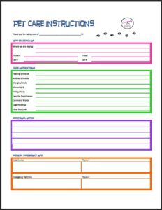 Pet printables - LIFE, CREATIVELY ORGANIZED