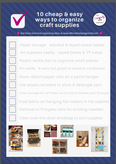 blurred-craft-checklist - LIFE, CREATIVELY ORGANIZED