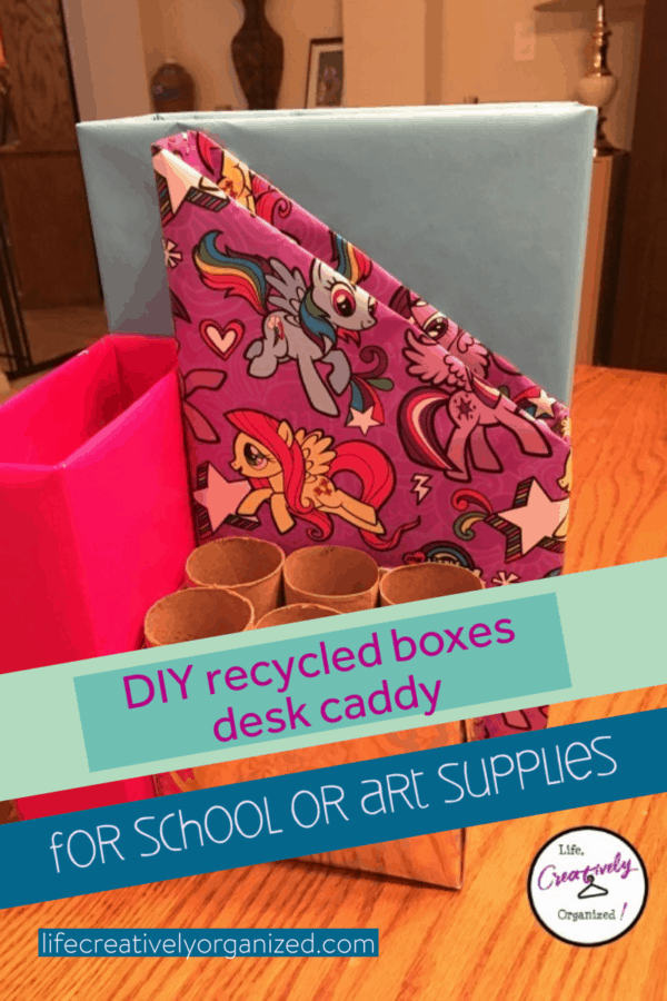 DIY desk organizer - LIFE, CREATIVELY ORGANIZED