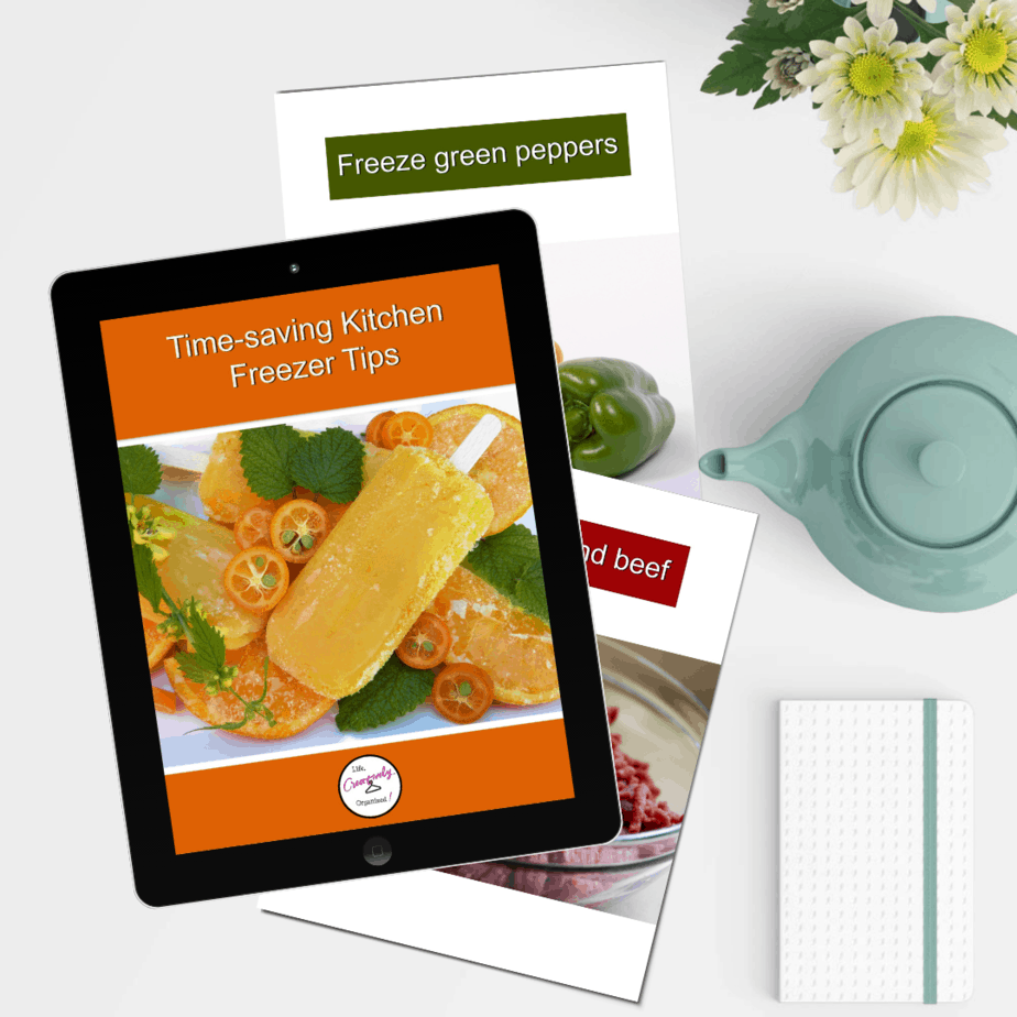 Freezer book mockup - LIFE, CREATIVELY ORGANIZED