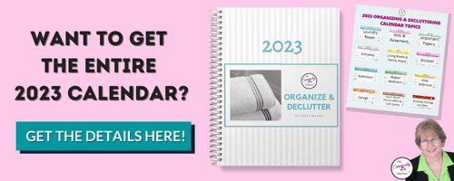 2023 declutter calendar opt in IMAGE - LIFE, CREATIVELY ORGANIZED